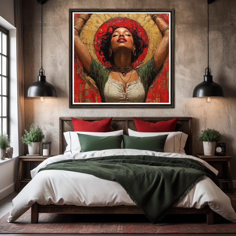 Juneteenth Celebration Portrait Art Print Freedom Day Wall Decor Black ...