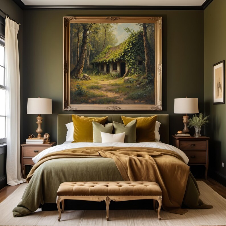 The Ivy Cottage Art Print: Enchanted Abandoned House in the Woods ...