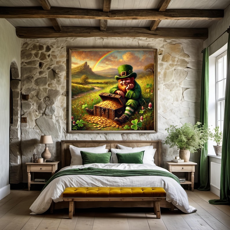Leprechaun Gold Digital Print St. Patrick’s Day Artwork Lucky Irish ...
