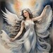 Ethereal Angel Portrait: Celestial Wall Art (digital Download) - Etsy