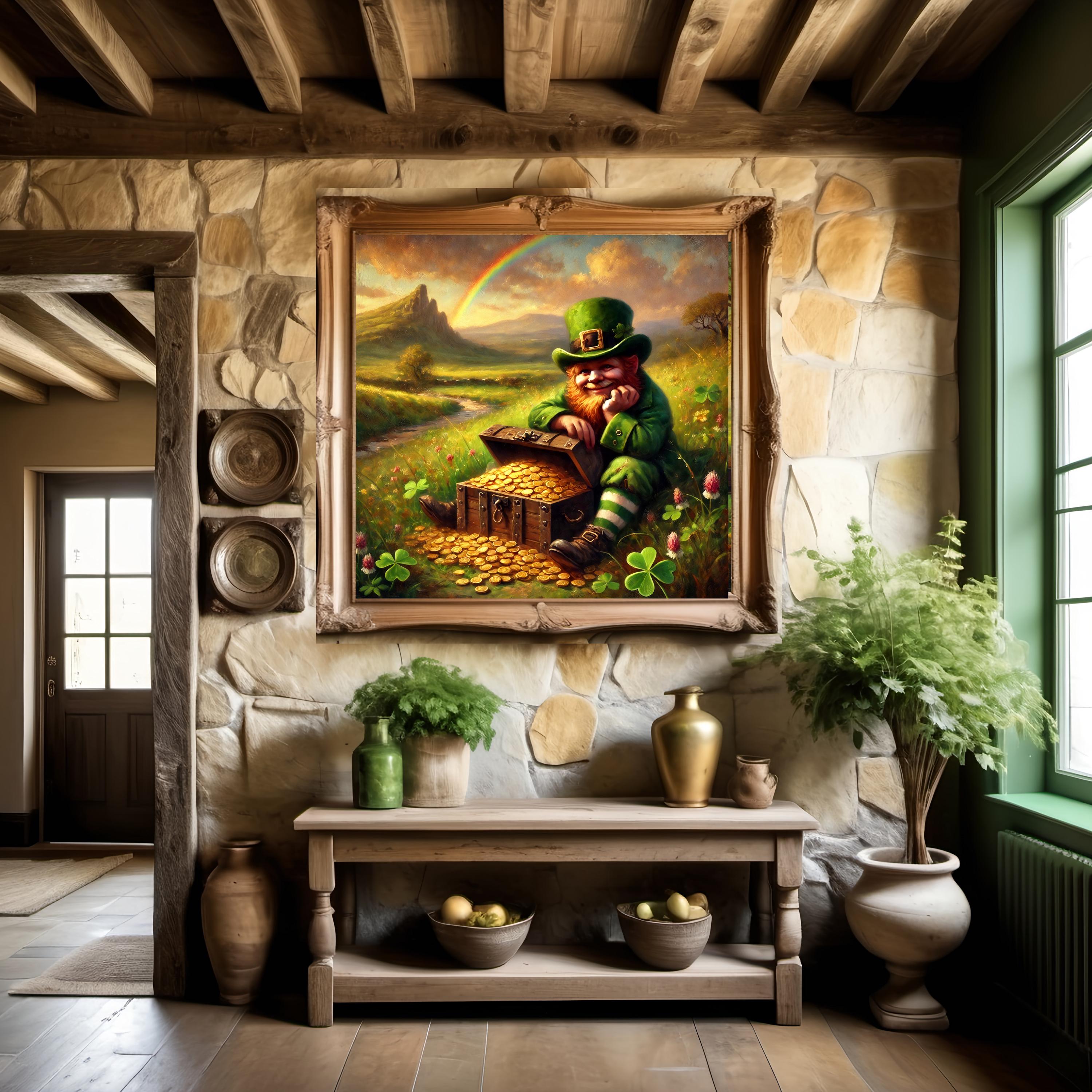 Leprechaun Gold Digital Print St. Patrick’s Day Artwork Lucky Irish ...