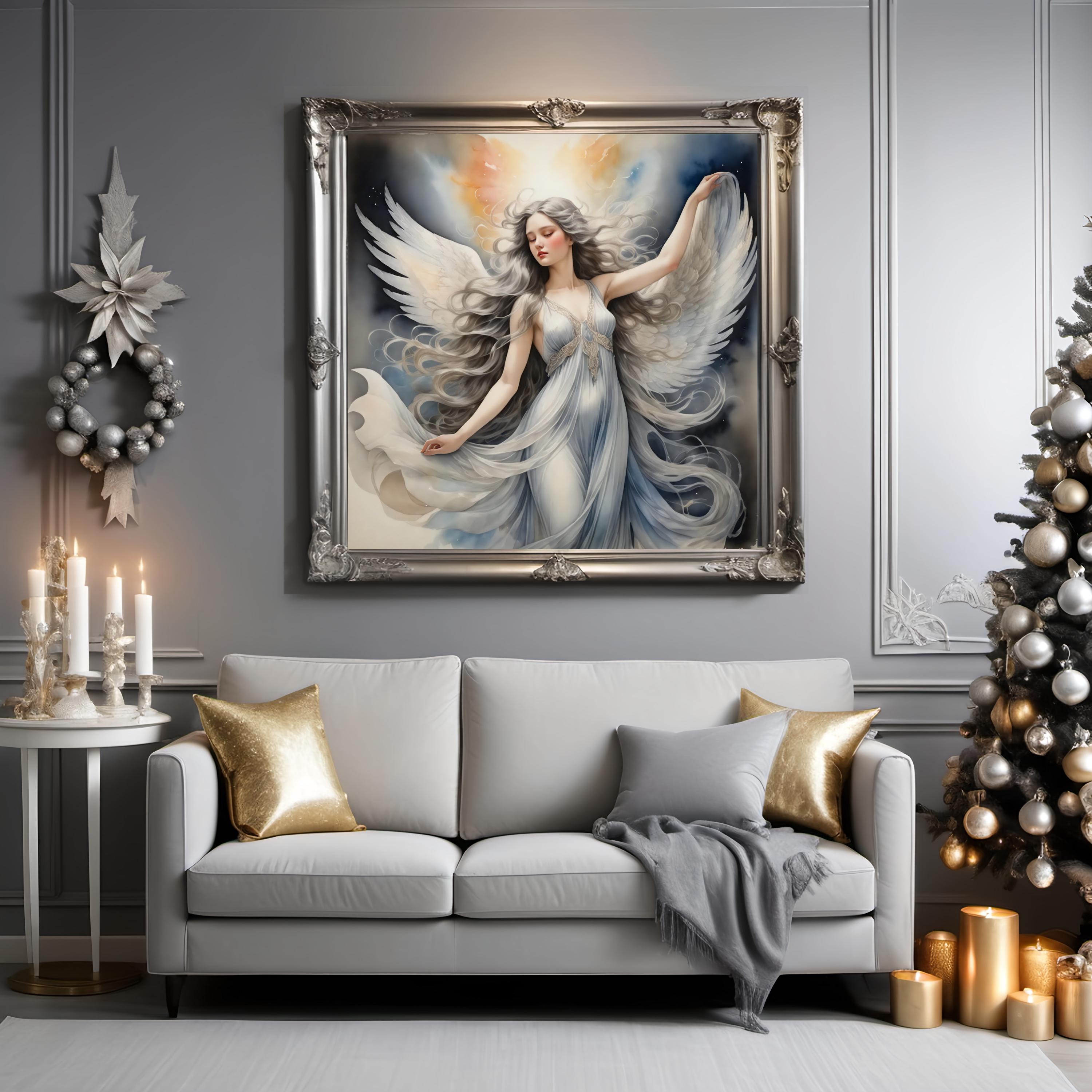 Ethereal Angel Portrait: Celestial Wall Art (digital Download) - Etsy