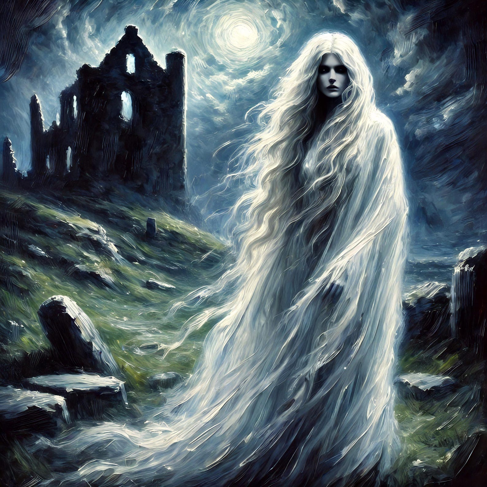 Banshee Digital Print Celtic Spirit of the Otherworld Wall Art Irish ...