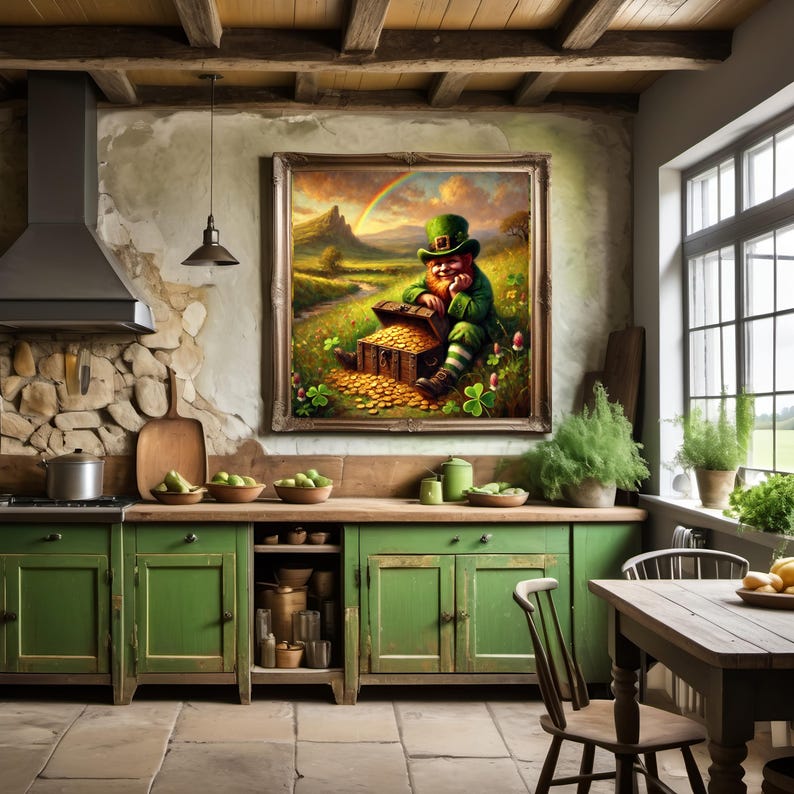 Leprechaun Gold Digital Print St. Patrick’s Day Artwork Lucky Irish ...