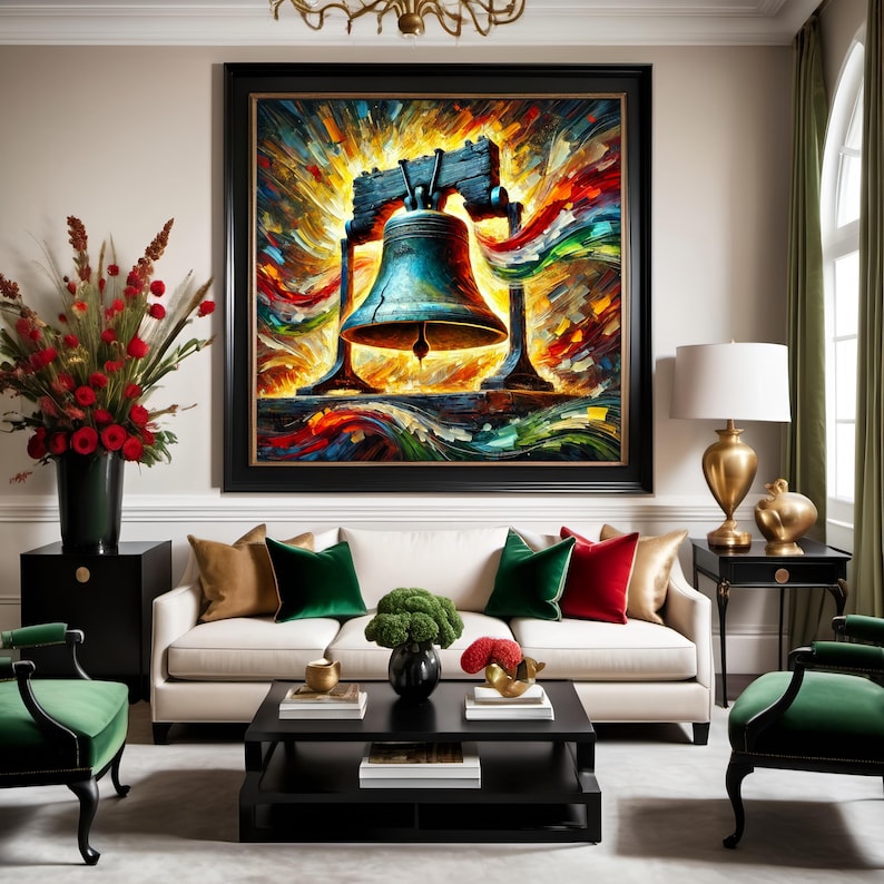 Juneteenth Freedom Bell Art: Black Pride Digital Painting (digital ...