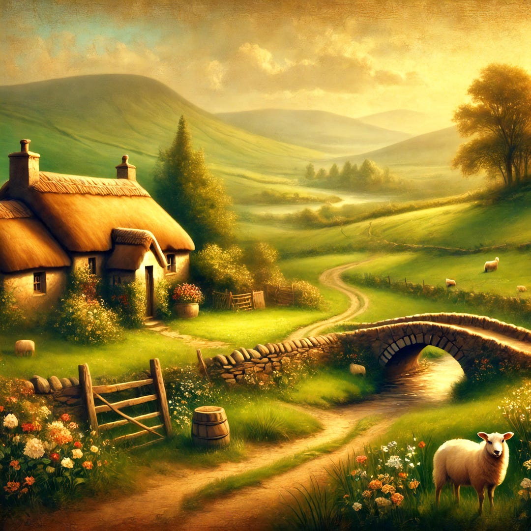 Irish Countryside Cottage Digital Print St. Patrick’s Day Wall Art ...