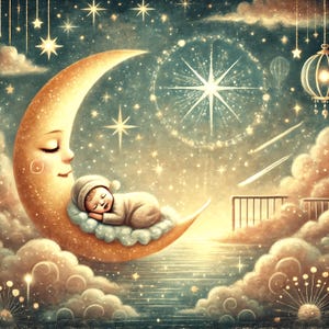 Twinkle Twinkle Little Star Digital Print Baby Nursery Wall Art ...