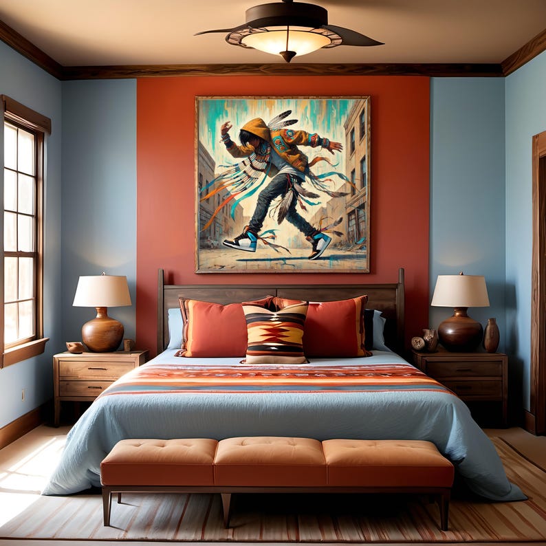 Contemporary Indigenous Identity Oil Painting Digital Art Native ...