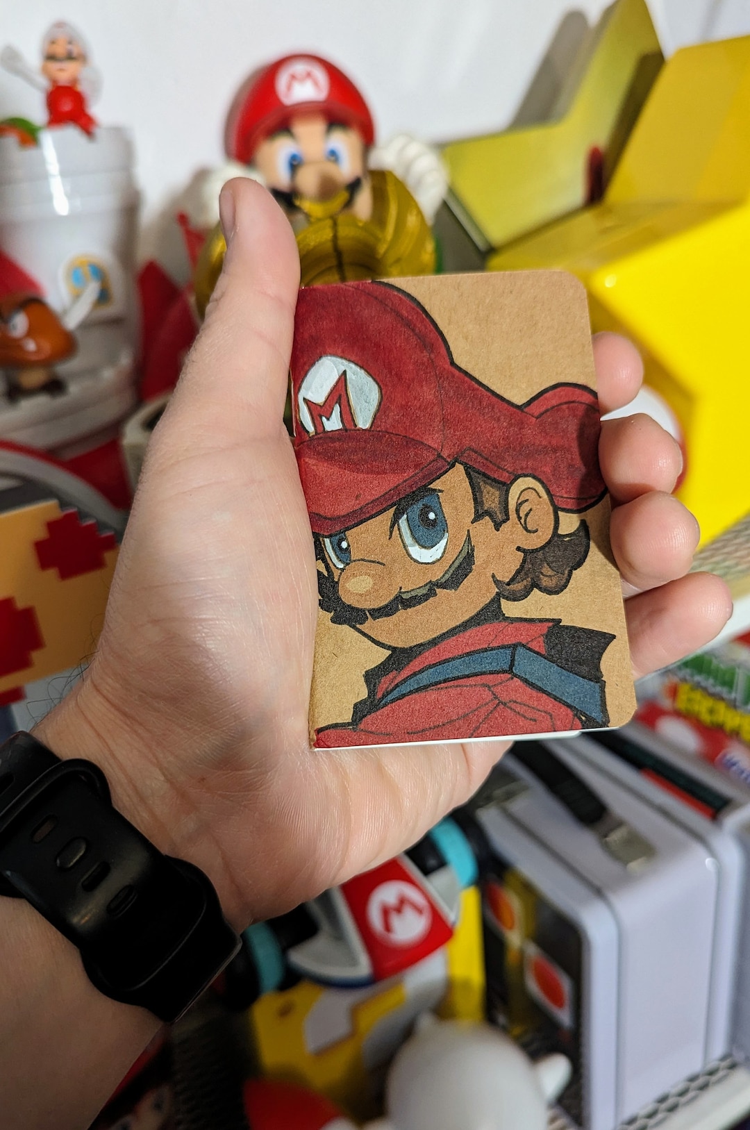 Mario Bros Notebook, Mini Journal, Mario Bros Mini Notebooks, Softcover ...