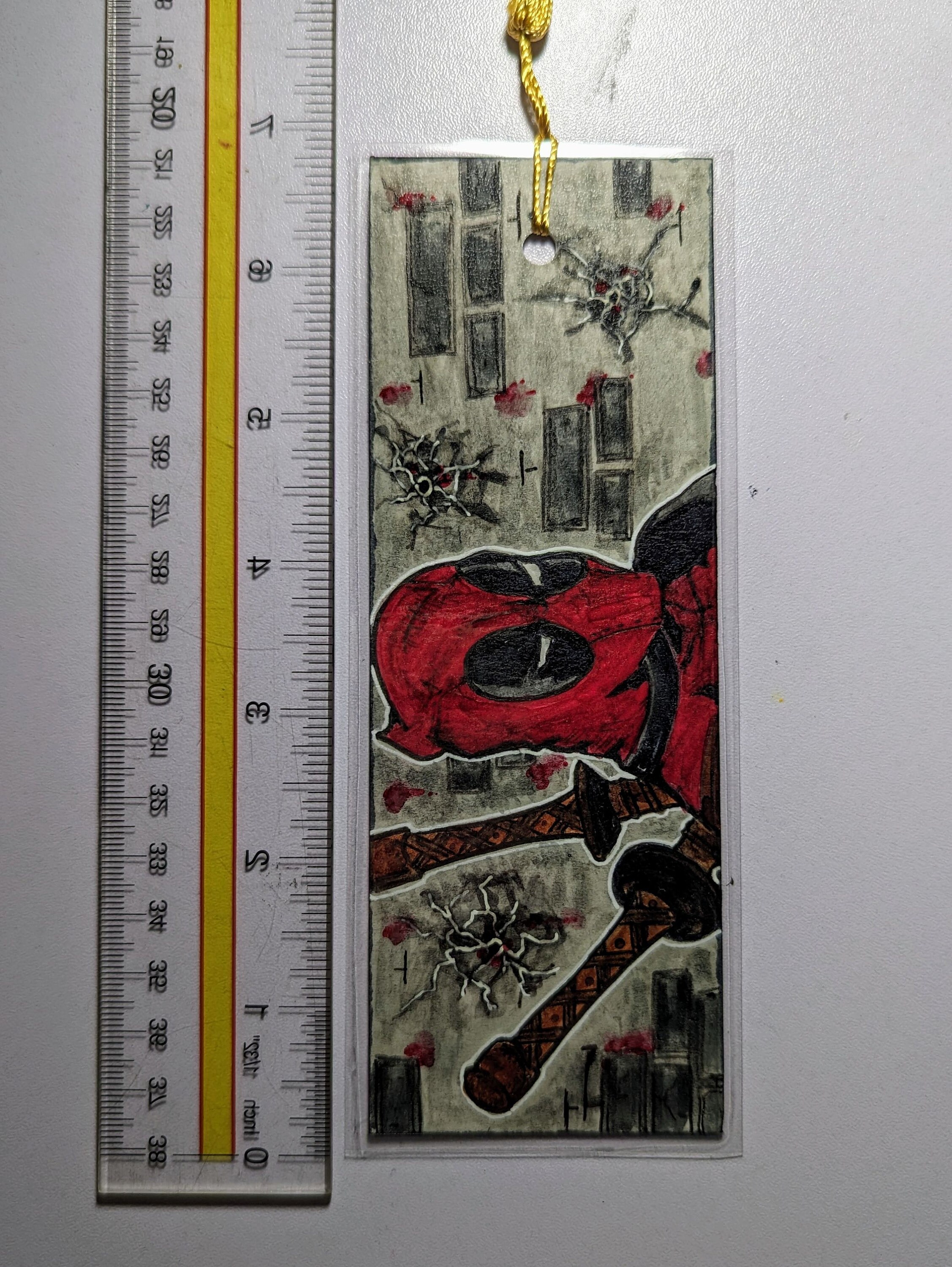Deadpool Bookmark, Deadpool Art Drawing, Bookmark Accessories, Reading ...