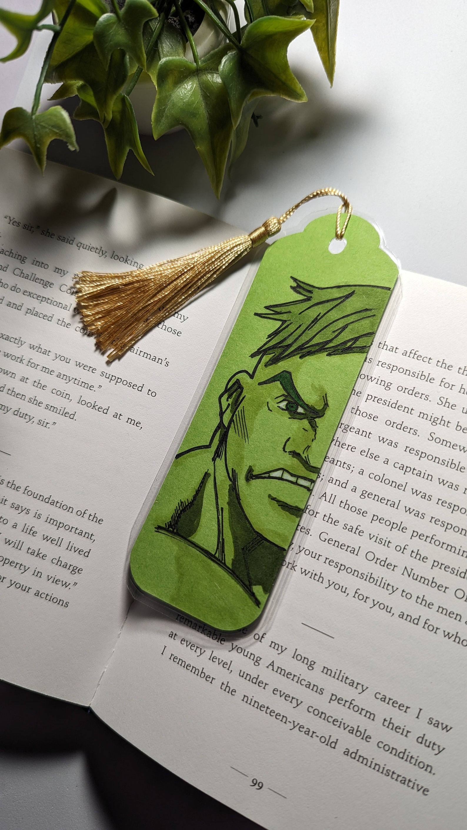 Hulk Bookmark, Art, Painting, Handmade, Book Lover, Reader, Gift Ideas ...