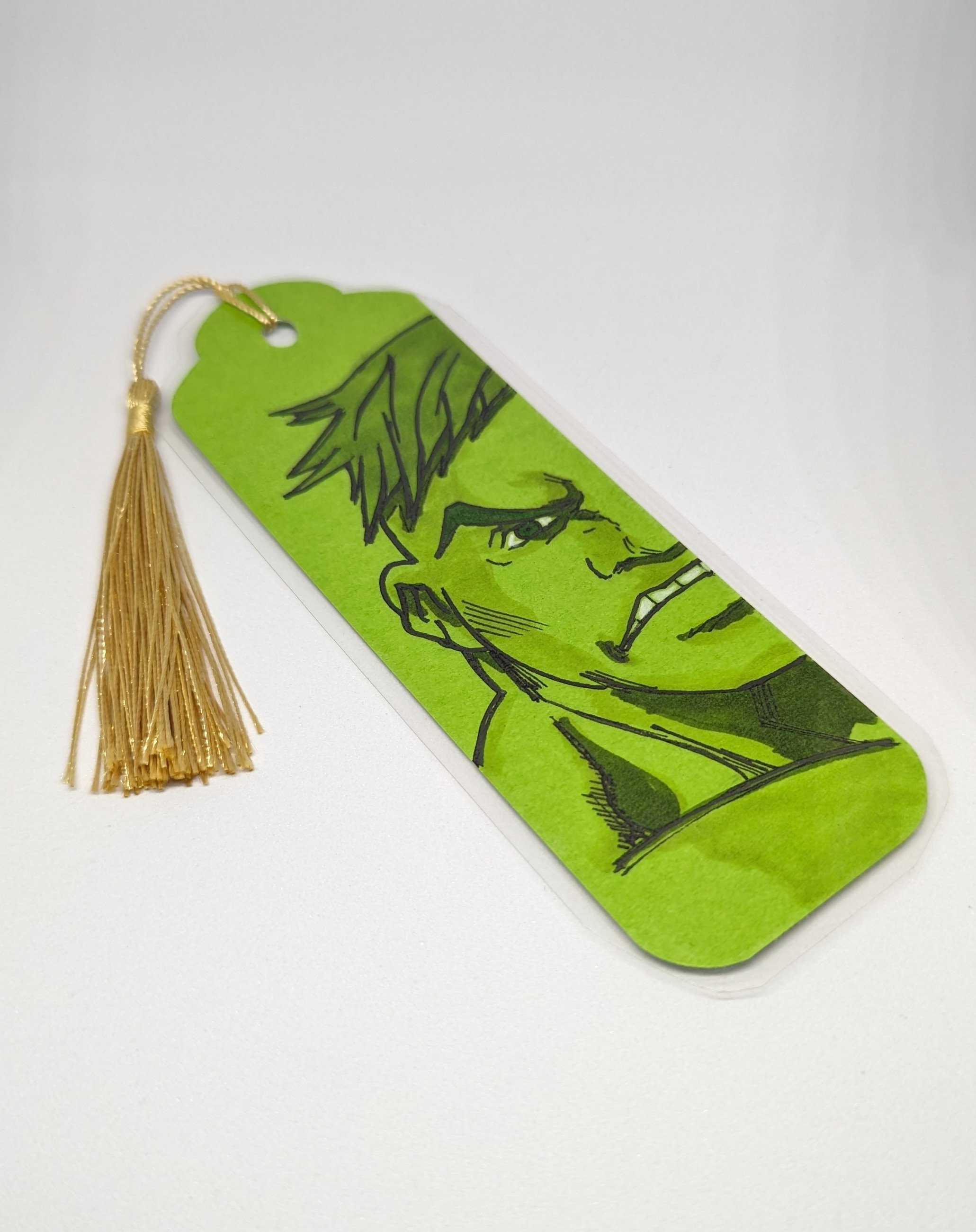 Hulk Bookmark, Art, Painting, Handmade, Book Lover, Reader, Gift Ideas ...