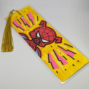 Spider Ham JUMBO Bookmark, Art, Painting, Handmade, Books, Reader, Gift ...