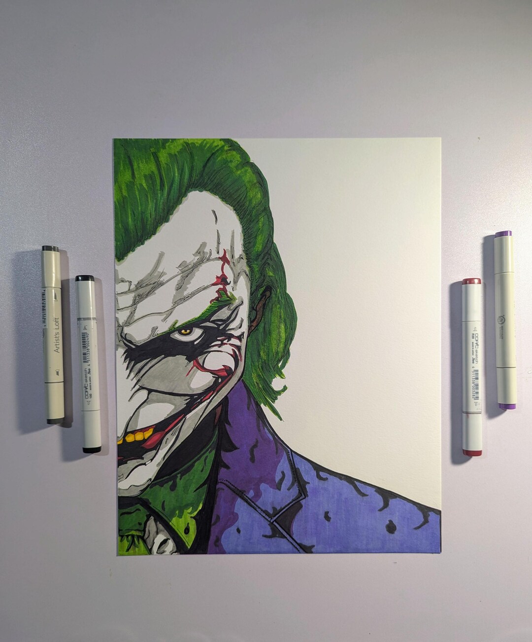 The Joker, Joker Artwork, DC Comics, Handmade Art, Art Drawings, Joker ...