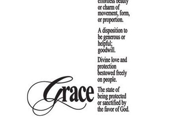 Grace definition | Etsy