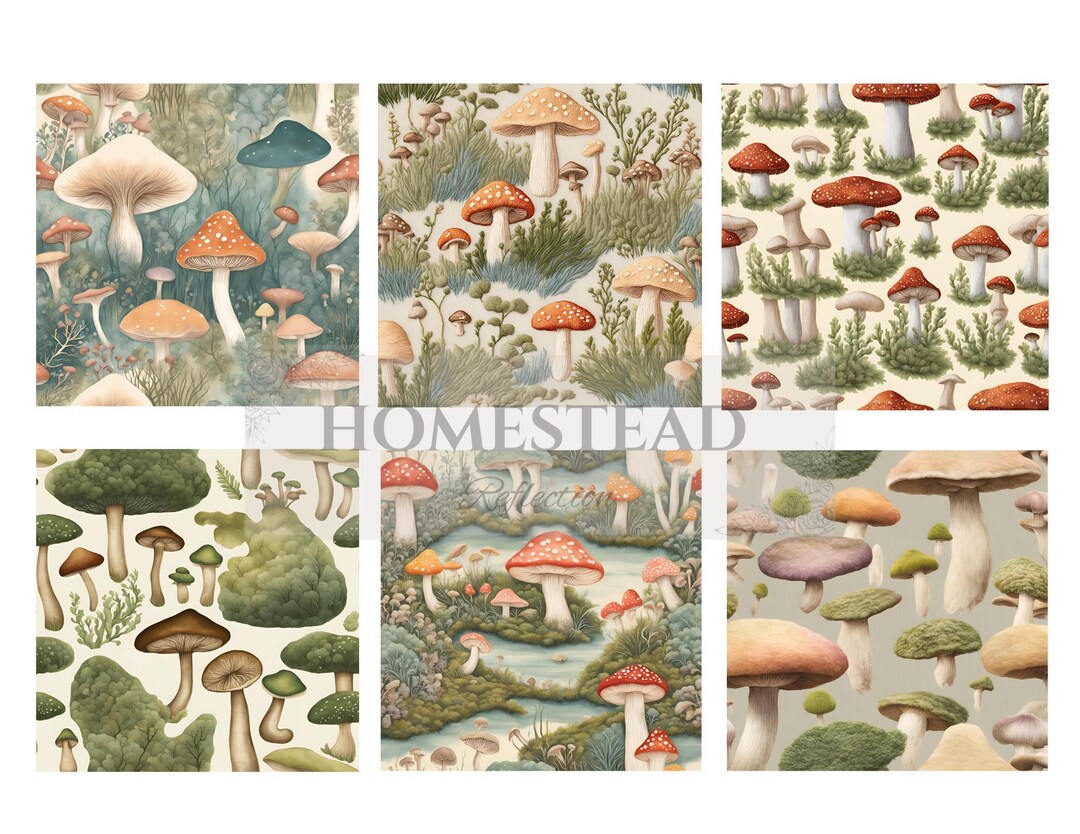 Enchanted Forest Decoupage/ Enchanted Forest Rice Paper/ Mushroom ...