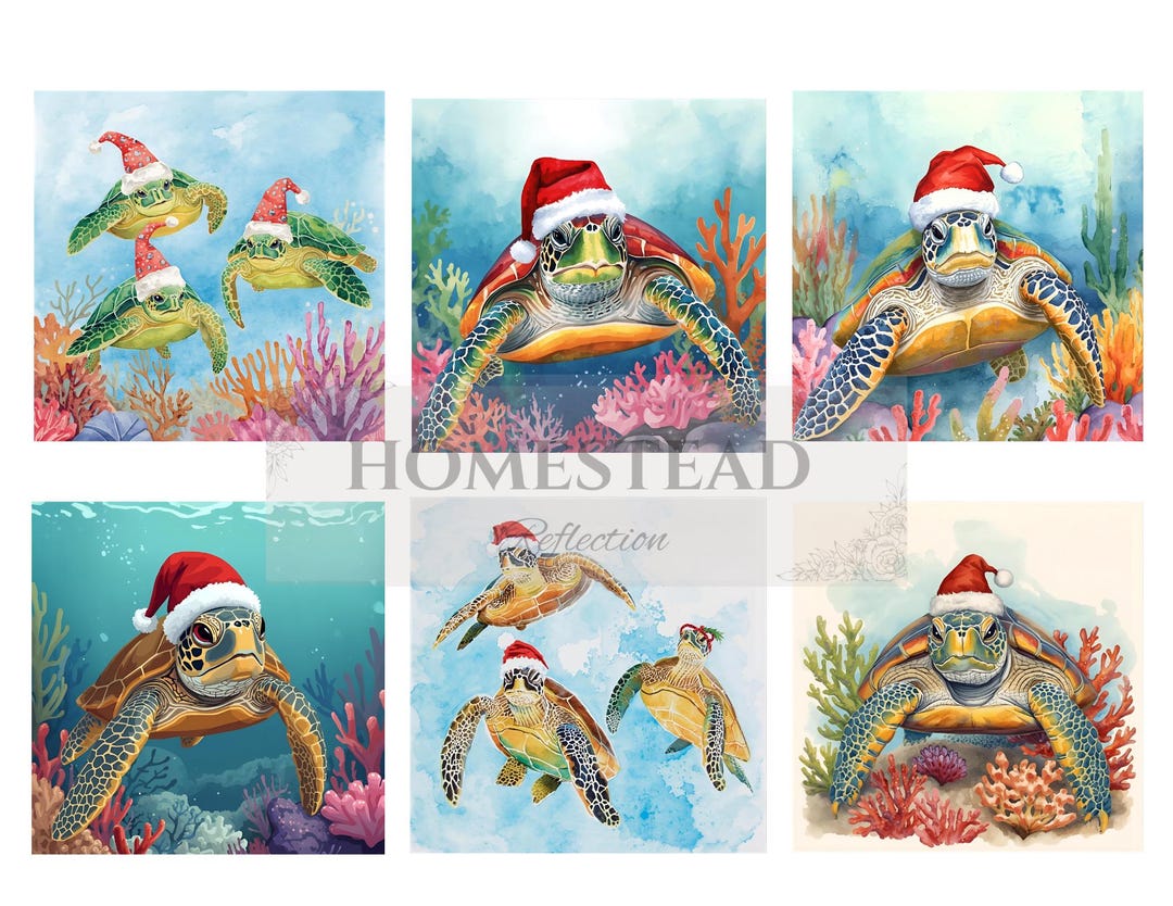 Rice Paper for Decoupage / Sea Turtle Ephemera / A4 Rice Paper / Animal Rice Paper / Animal ...