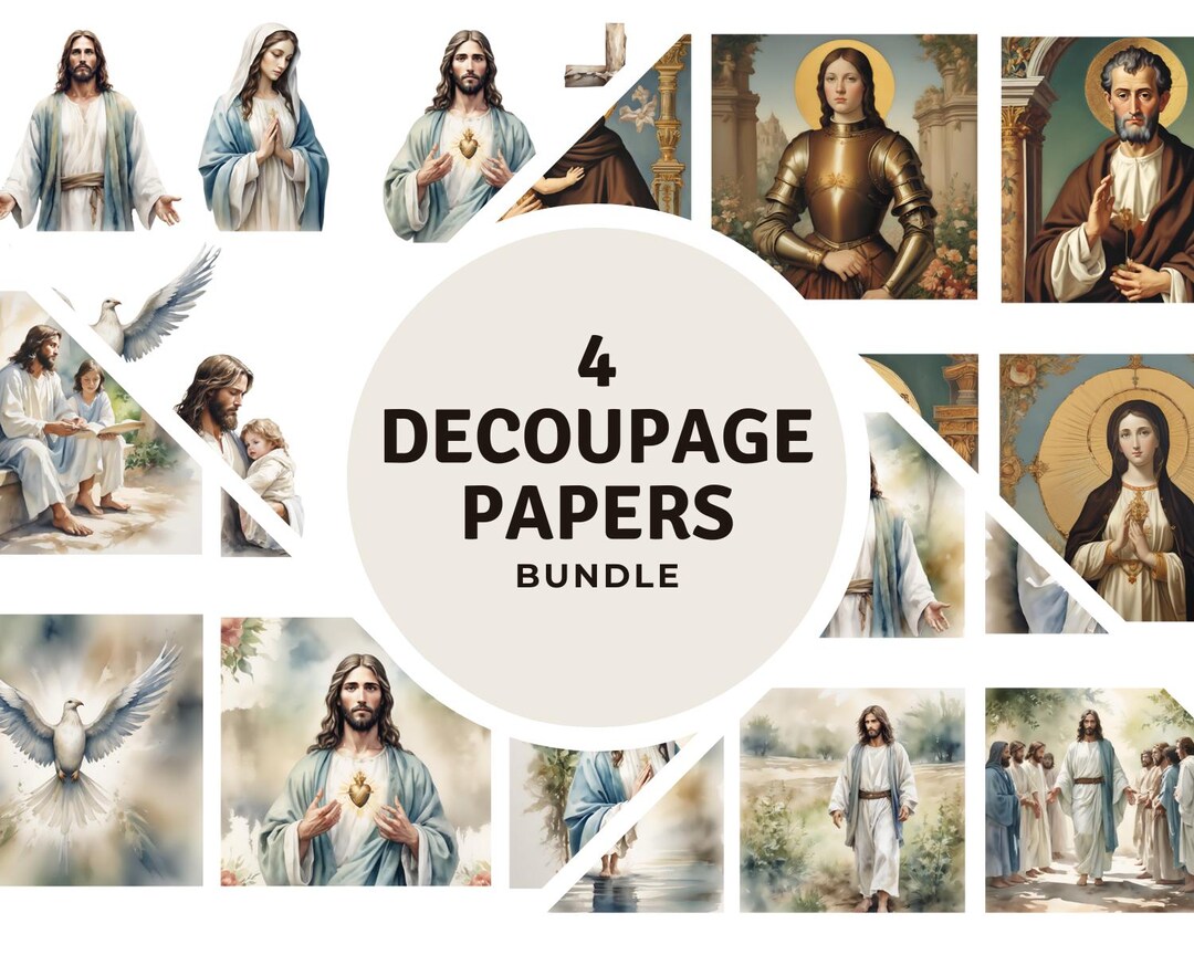 Rice Paper for Decoupage /decoupage Napkin Bundle/spiritual Decoupage ...
