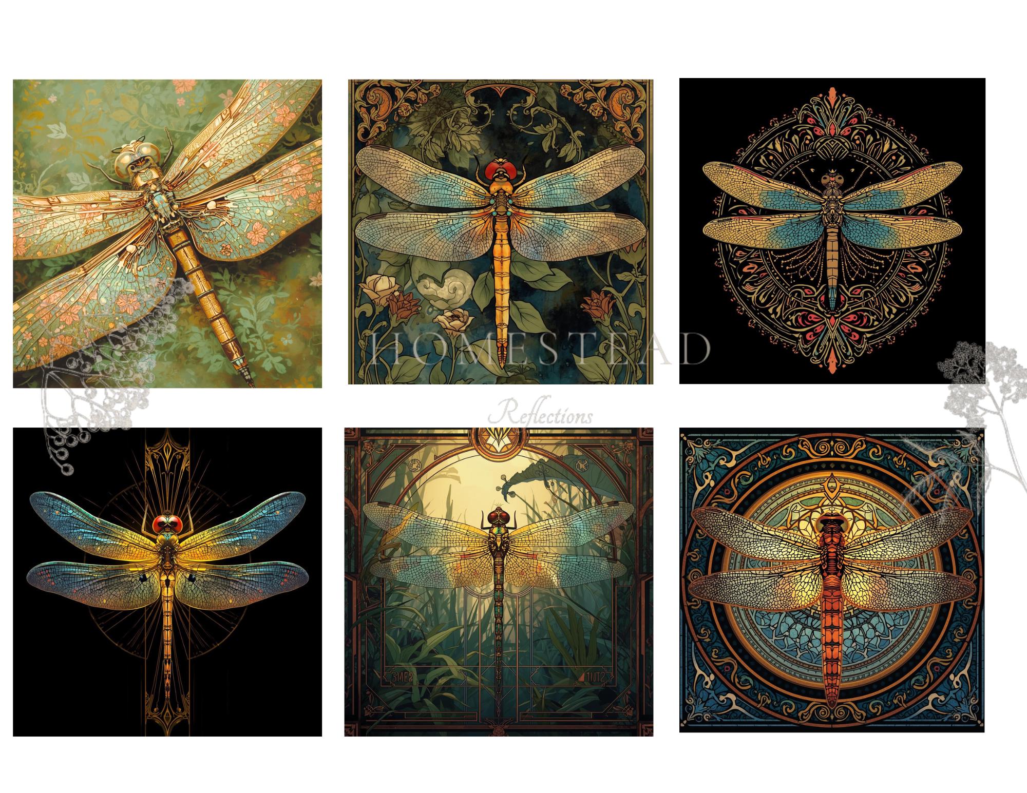 Rice Paper for Decoupage /dragonfly Decoupage Paper /insect Ephemera ...