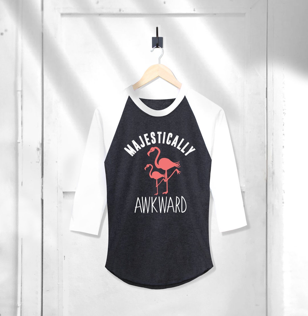 Majestically Awkward Shirt Flamingo Shirt Graphic Shirt - Etsy
