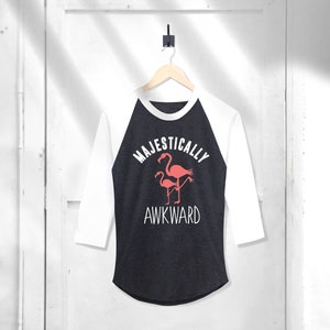 Majestically Awkward Shirt Flamingo Shirt Graphic Shirt - Etsy