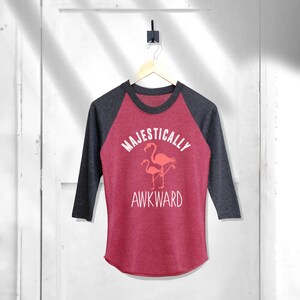Majestically Awkward Shirt Flamingo Shirt Graphic Shirt - Etsy