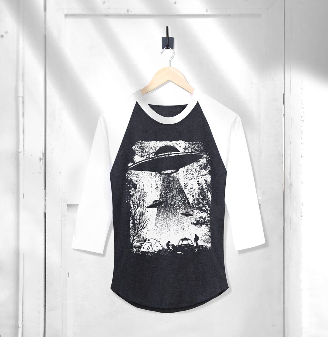 UFO Abduction Shirt Alien Shirt Ufo Funny Shirt Baseball Raglan 3/4 ...
