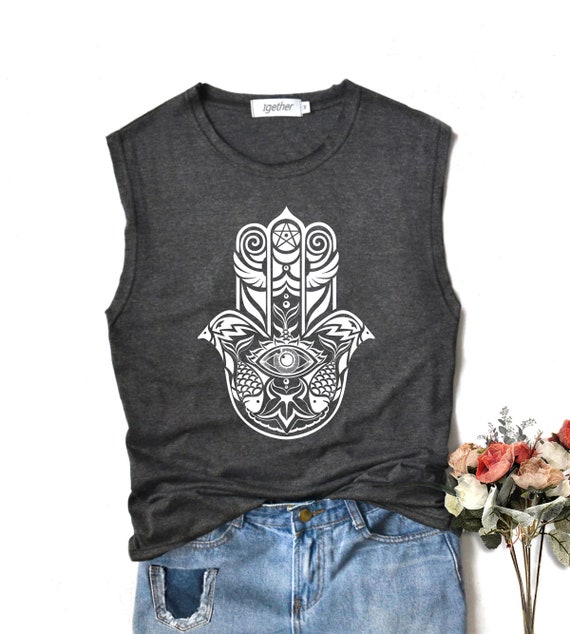 Hand Shirt Hand Graphic Shirt Hand Drawing Shirt Muscle Tank - Etsy