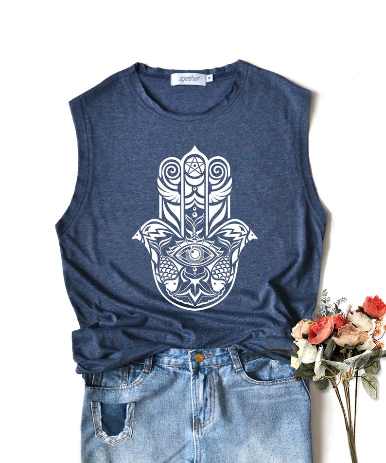 Hand Shirt Hand Graphic Shirt Hand Drawing Shirt Muscle Tank - Etsy