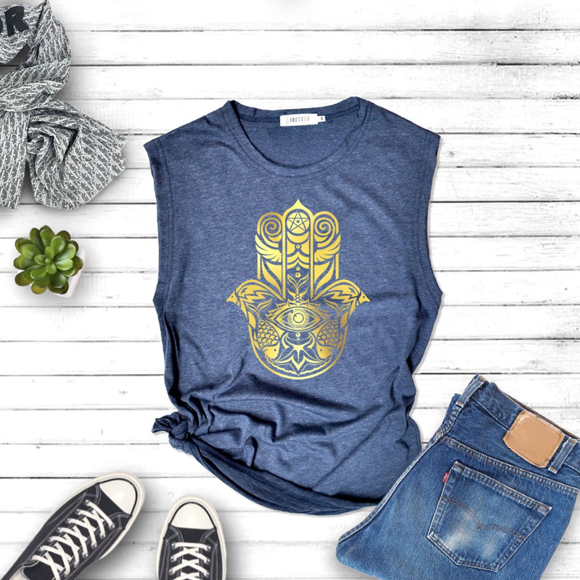 Hand shirt Hand graphic Shirt hand drawing shirt Muscle tank | Etsy