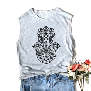 Hand Shirt Hand Graphic Shirt Hand Drawing Shirt Muscle Tank - Etsy
