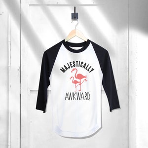 Majestically Awkward Shirt Flamingo Shirt Graphic Shirt - Etsy