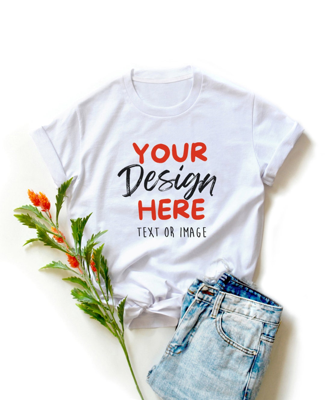 Custom Your Text Shirt Custom Image T-shirt Personalization T-shirt ...