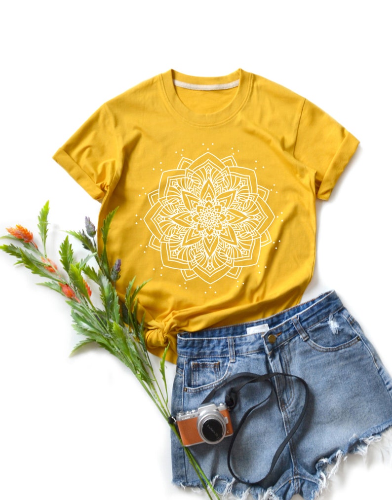 Mandala Shirt Mandala Graphic T-shirt Drawing Funny T-shirt - Etsy