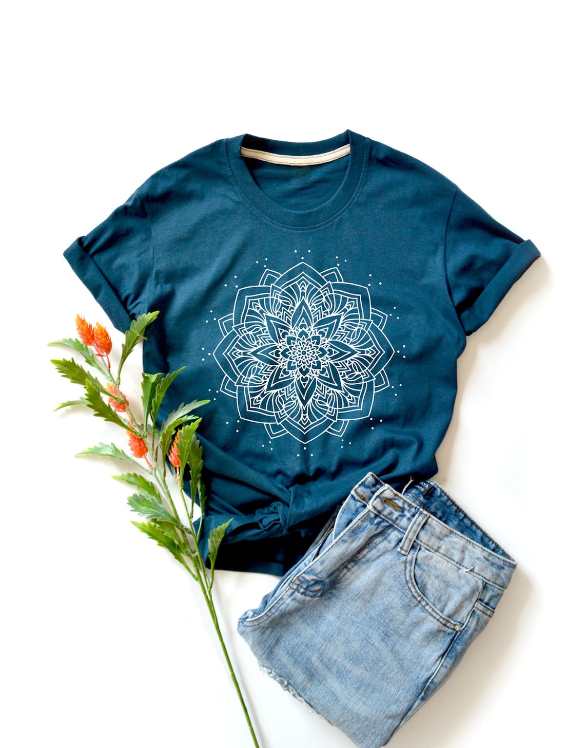 Mandala Shirt Mandala graphic T-Shirt Drawing funny T-Shirt | Etsy