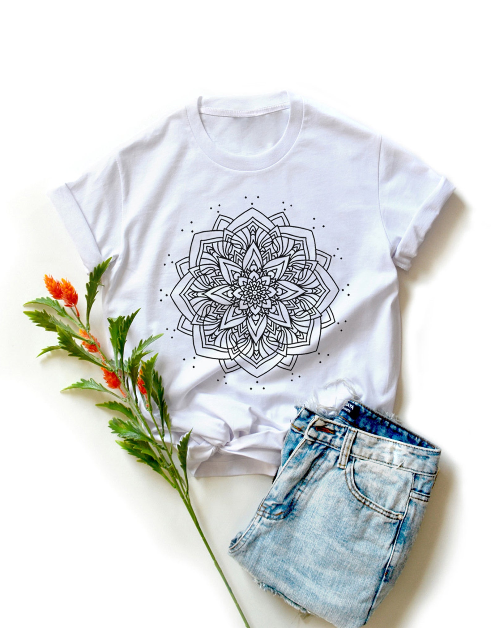Mandala Shirt Mandala Graphic T-shirt Drawing Funny T-shirt - Etsy