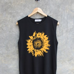 Sunflower Graphic Flowers Funny Graphic Shirt Muscle Tank Workout ...
