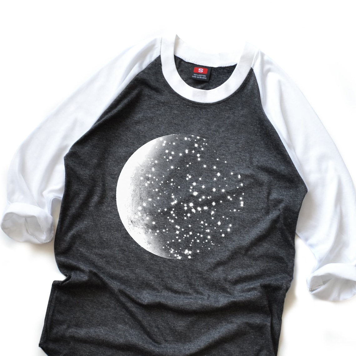 Moon Stars Shirt Full Moon Shirt Moon Phases Shirt Baseball | Etsy