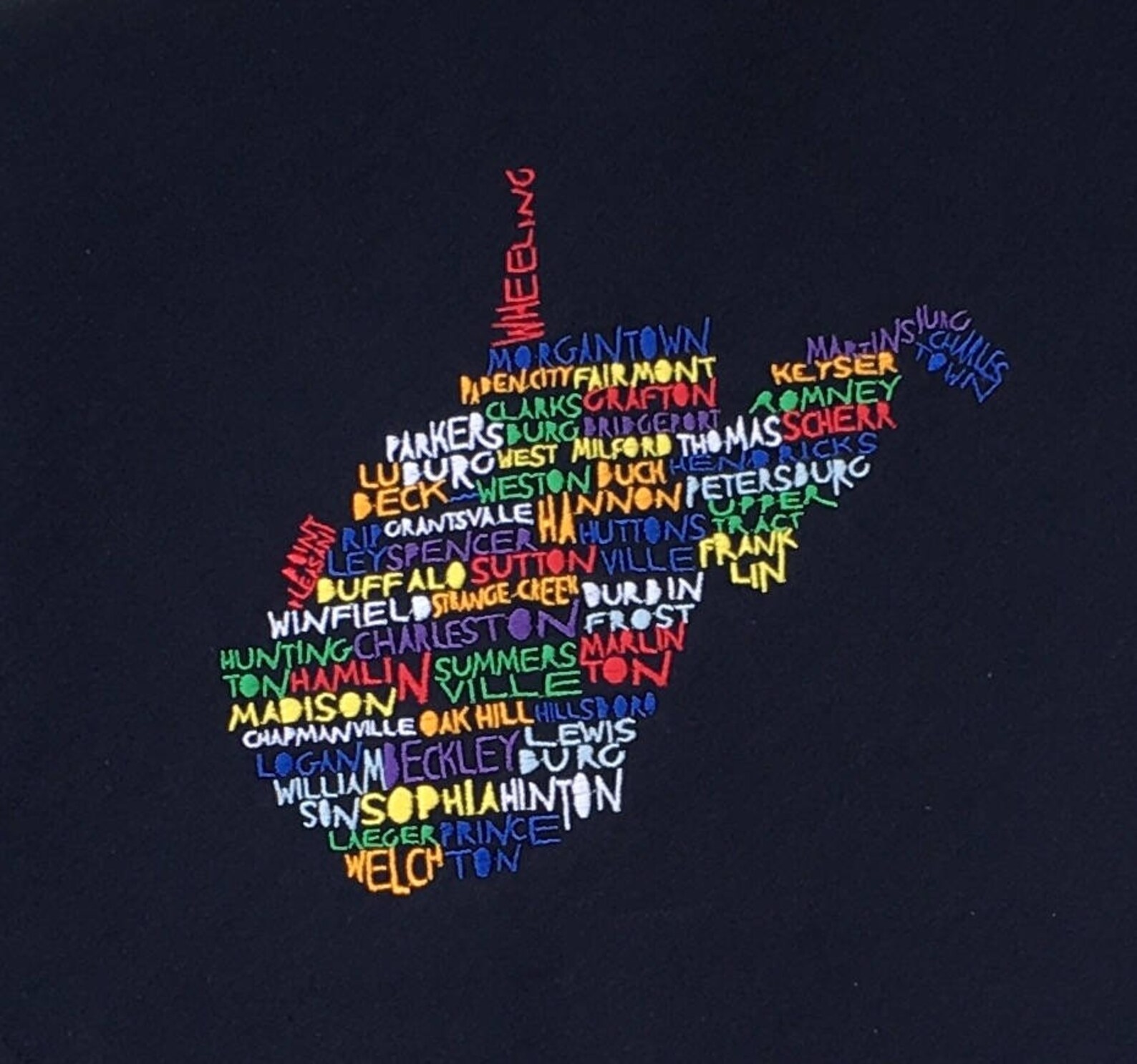 West Virginia Blanket- Word Art- I Love West Virginia- West Virginia ...