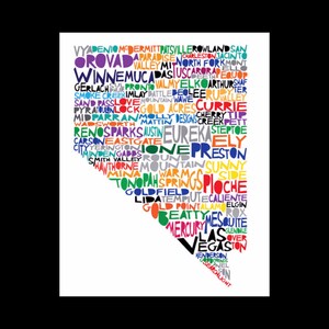 Nevada Word Art T- Shirt- Nevada Shirt- Word Art- I Love Nevada-nevada ...