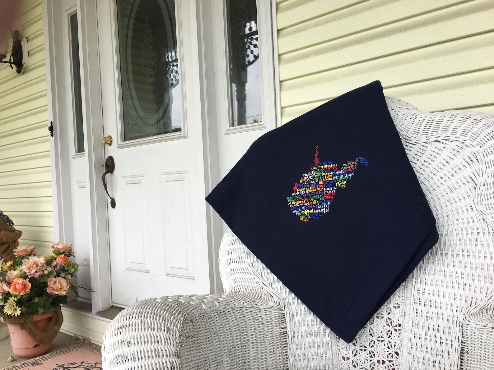 West Virginia Blanket- Word Art- I Love West Virginia- West Virginia ...