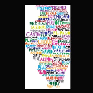 Illinois Blanket- Word Art- Illinois Gift- Illinois Home- I Love ...