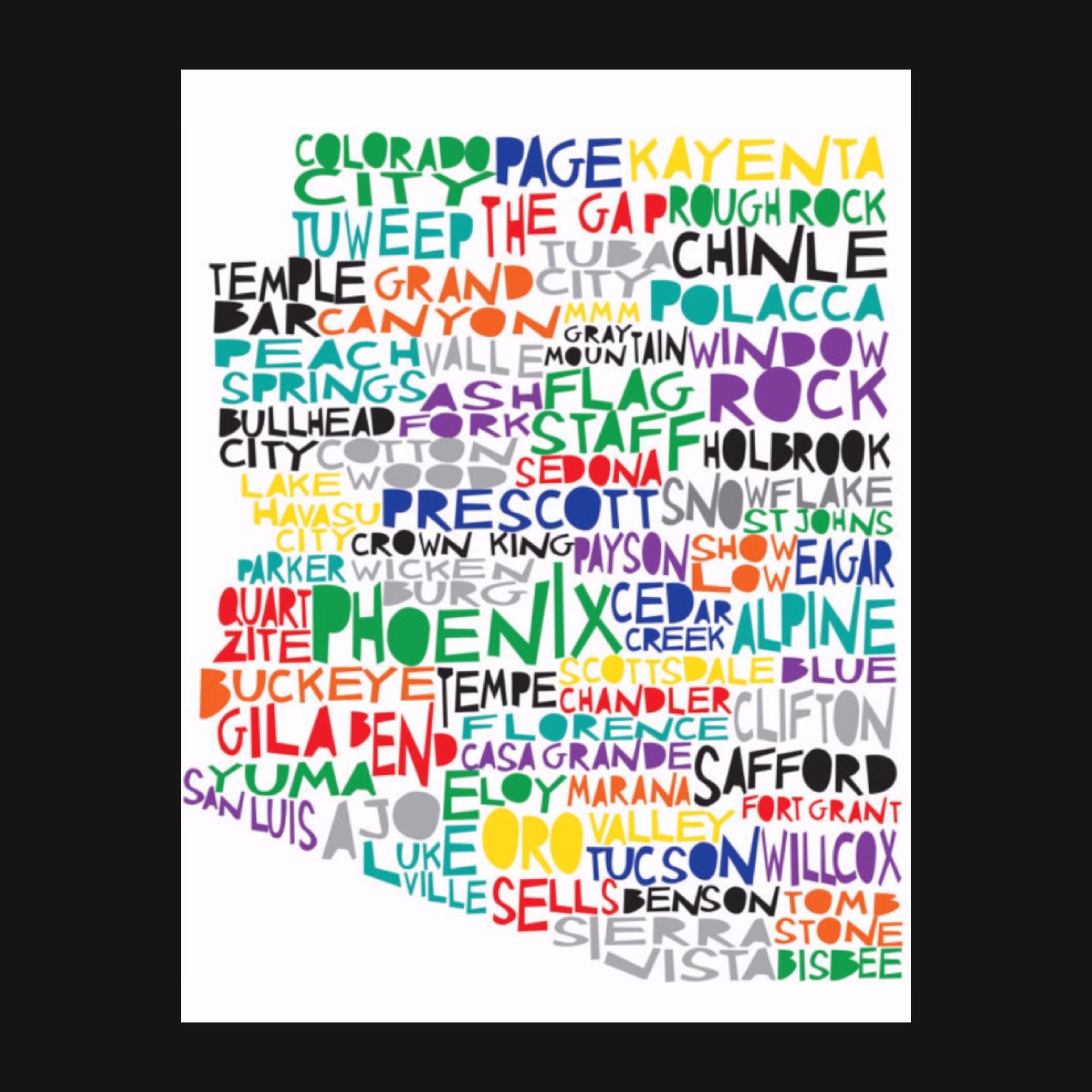 Arizona Blanket Word Art Arizona Gift Arizona Home I Love | Etsy