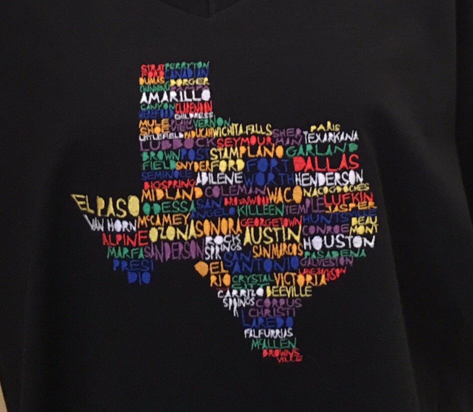 Texas Shirt Word Art I Love Texas Texas Map Texas Gift - Etsy