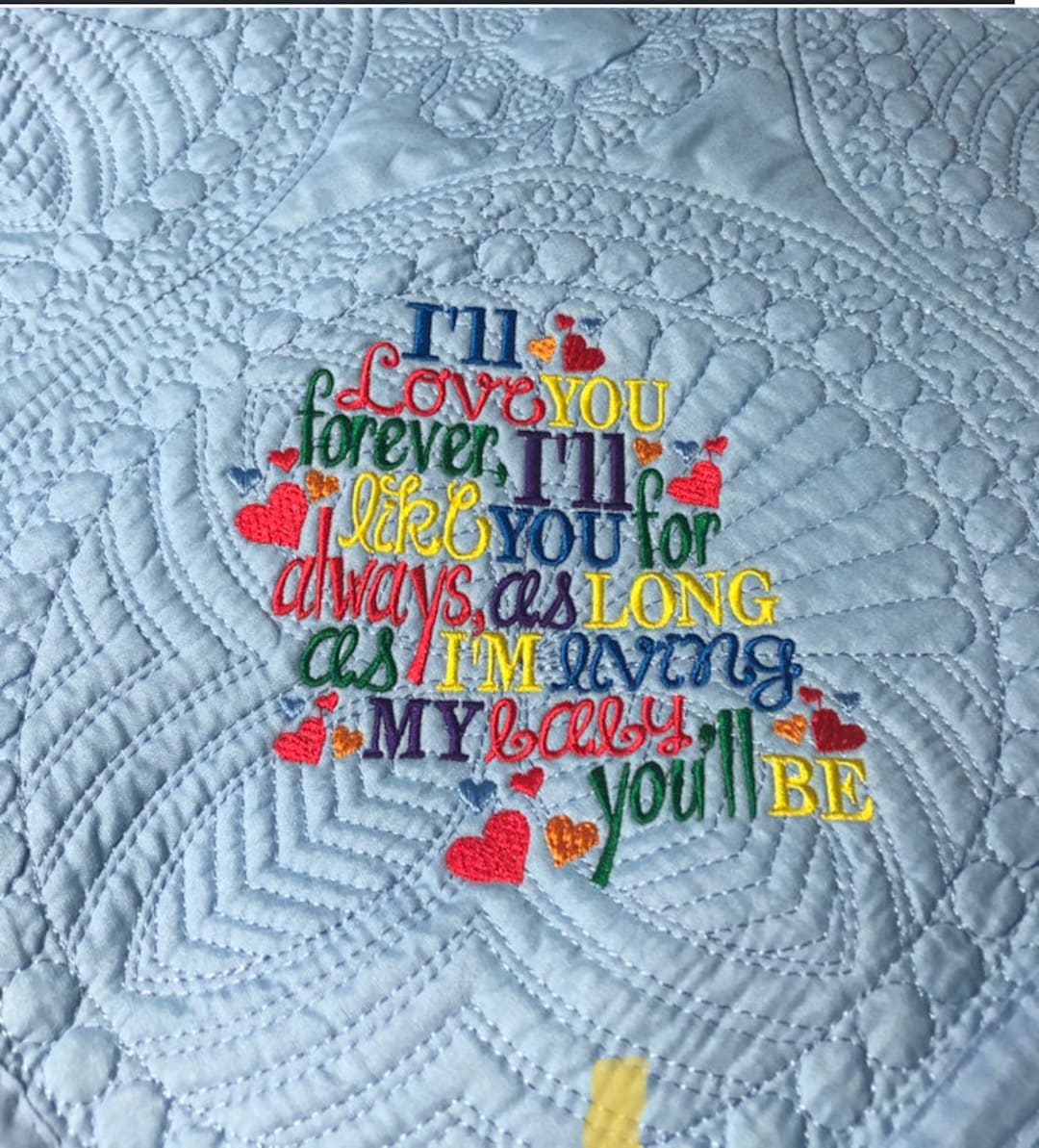 I'll Love You Forever - I'll Love You for Always- My Baby You'll Be ...