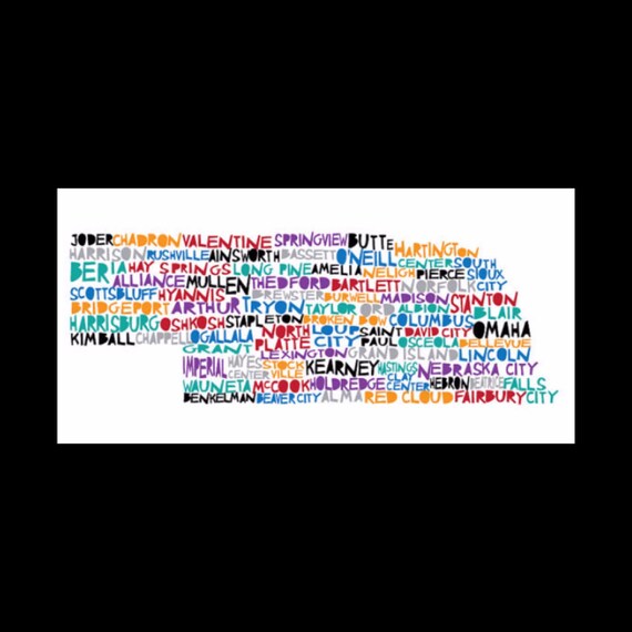 Nebraska Word Art Shirt Nebraska Shirt Word Art I Love | Etsy