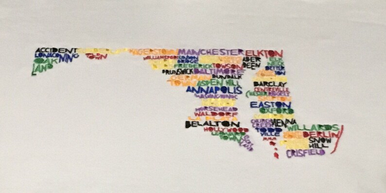 Maryland Word Art Shirt Maryland Shirt Word Art I Love - Etsy