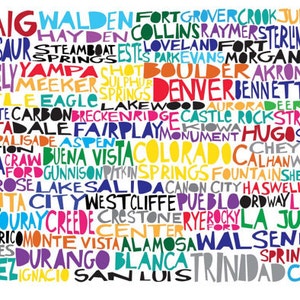 Colorado Word Art Long Sleeve Shirt- Colorado Shirt- Word Art- I Love ...