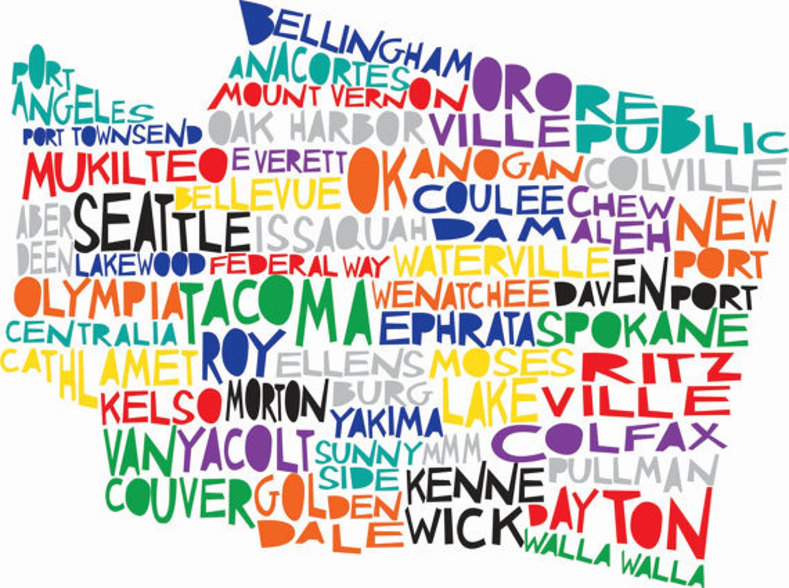 Washington Blanket-word Art Washington Gift Washington - Etsy