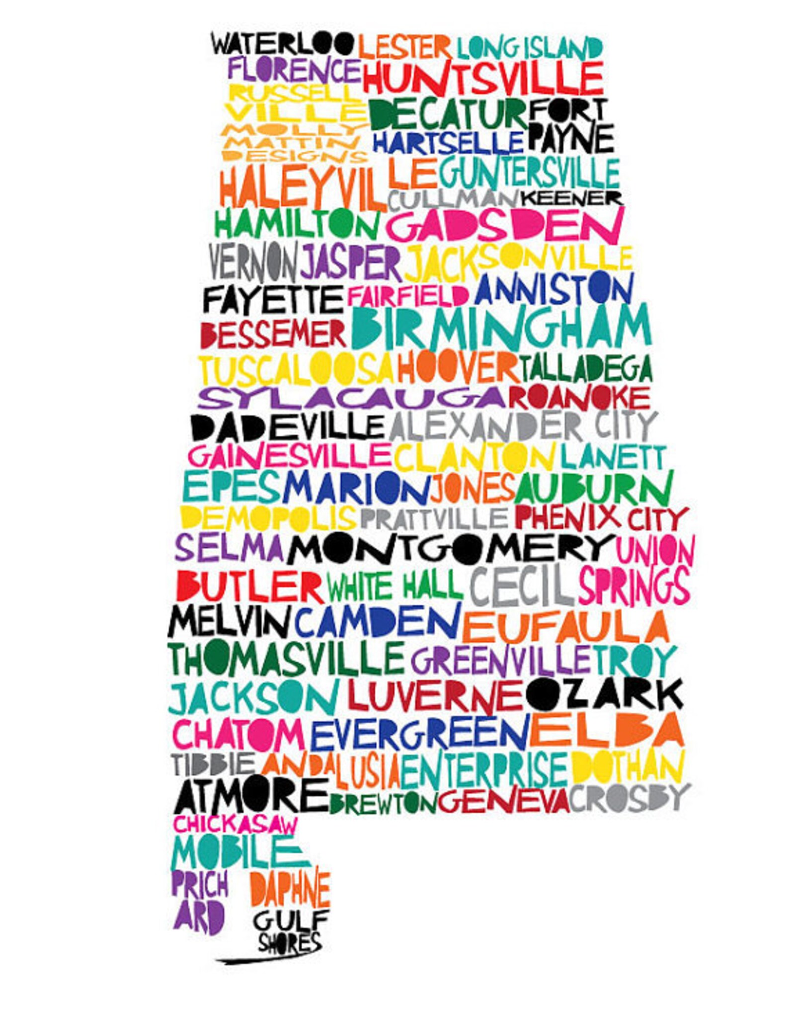Alabama Word Art Shirt- Long Sleeve Shirt- Alabama Shirt- Word Art- I ...
